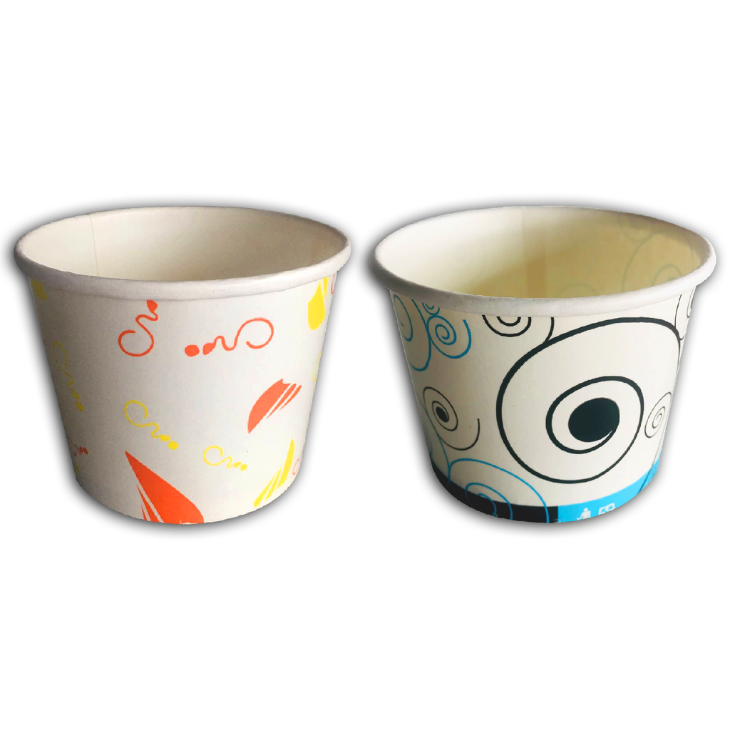 Paper Bowl 390cc (Printed) | 50 Pieces | Dan & Liz Online Store